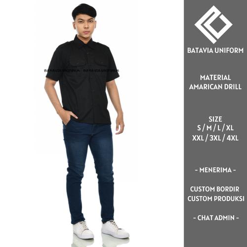 Jual Baju Kemeja PDL Lapangan Tactical Lengan Pendek Custom Bordir ...