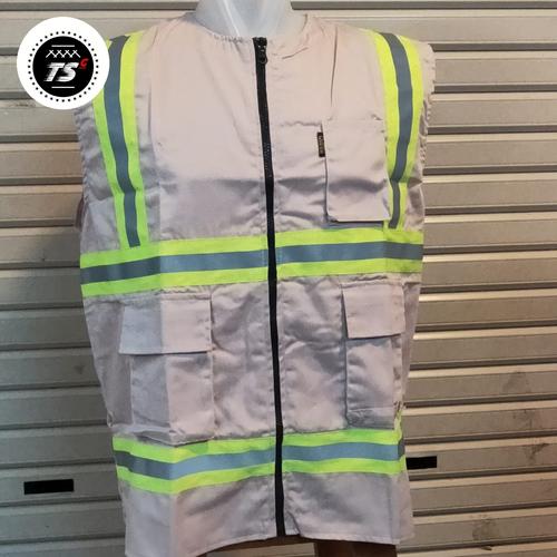 Jual Rompi safety reflektor kombinasi warna cream/rompi proyek ...