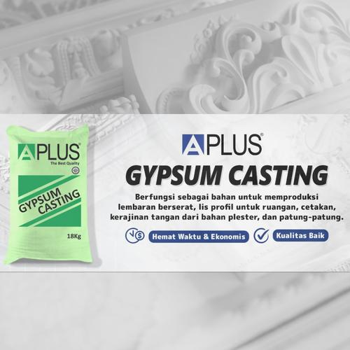 Jual Gypsum APlus Casting / Semen A Plus Gipsum 18kg / Cetak List ...