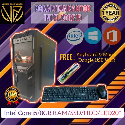 Jual PC Rakitan Komputer CPU Kantor Intel Core i5 RAM 8GB SSD HDD - Cpu only Seri A, 4gb + hdd ...