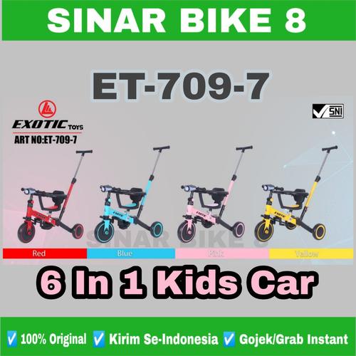 Jual Sepeda Roda Tiga 6 In 1 Push Balance Bike EXOTIC ET 709 -7 Musik ...