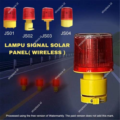 Jual Lampu Signal Tower Warning Light Solar Panel Wireless Lampu Proyek ...