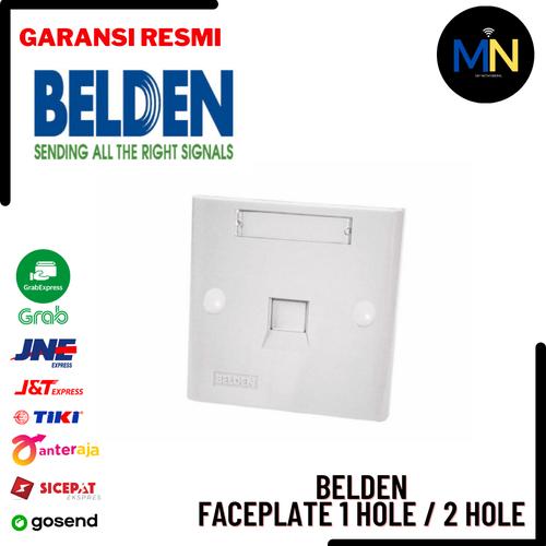 Jual Belden Faceplate Singel Port 1 Hole / 2 Hole Belden AX104442 - 1 ...