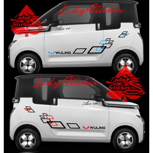 Jual Cutting sticker mobil wuling air ev sticker body mobil wuling air ...