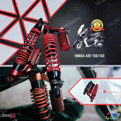 Promo Shock Profender Premium Honda ADV 150/160 X Series - 395mm Red ...