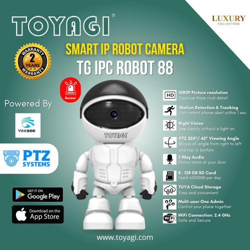 Promo TOYAGI Smart IP ROBOT Camera CCTV Wifi IoT IPC Robot 88 - IPC ...