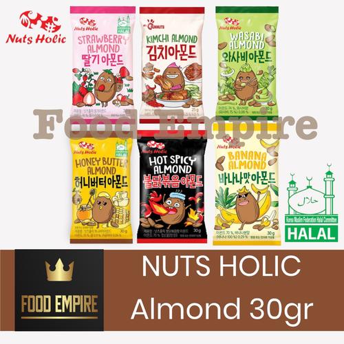 Jual ( 30 gr ) NUTS HOLIC Honey Butter Almond | Snack Kacang Almond ...