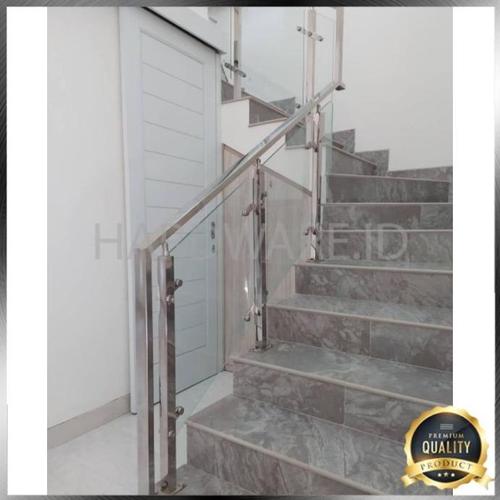 Jual - TIANG RAILING TANGGA STAINLESS MODEL KOTAK HOLLOW SS201 (UNTUK ...