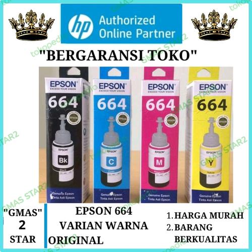 Jual Tinta epson 664 original 1 set (bk,m,c,y) - Jakarta Selatan - GMAS STAR2 | Tokopedia