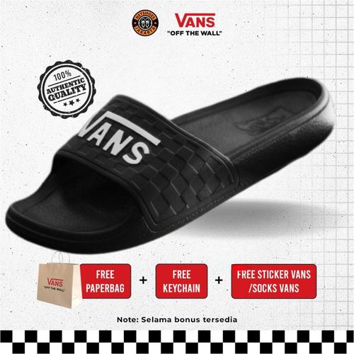 Jual VANS Slide On Slipper Black Checkerboard Black ヴァンズ スケートハ JAPAN ...