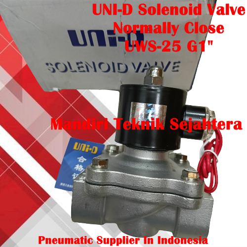 Jual UNI-D Solenoid valve normally close SS304 UWS-25 1" inch taiwan - Jakarta Barat - Mandiri ...
