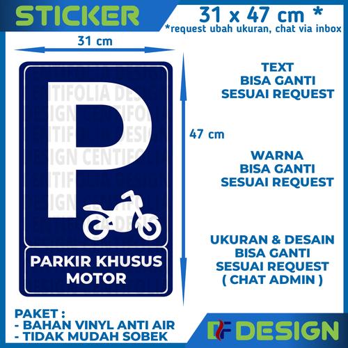 Jual STICKER RAMBU PERINGATAN PARKIR KHUSUS MOTOR - Kota Bandung - Kang ...
