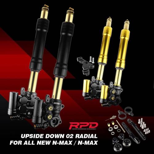 Jual Shockbreaker Shock Depan Upside Down RPD V.2 02 All New NMAX 2020 ...