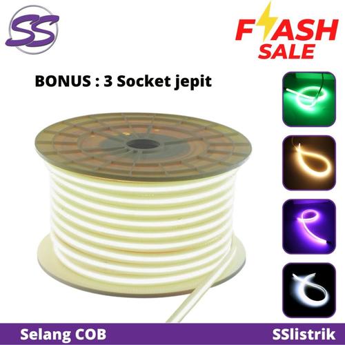 Jual Lampu Neon Flex selang COB LED Selang Flexible Sign Strip 50m 1 roll - Putih, METERAN ...