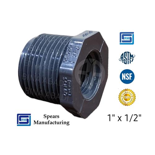 Jual Reducer Bushing PVC 1 x 1/2 Inch SCH 80 MIPT X FIPT ASTM SPEARS ...