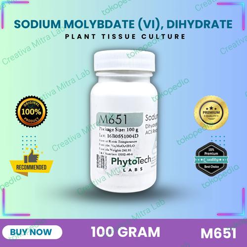 Jual Sodium molybdate | Na2MoO4.2H2O - Plant Culture Tested, 100 gram ...