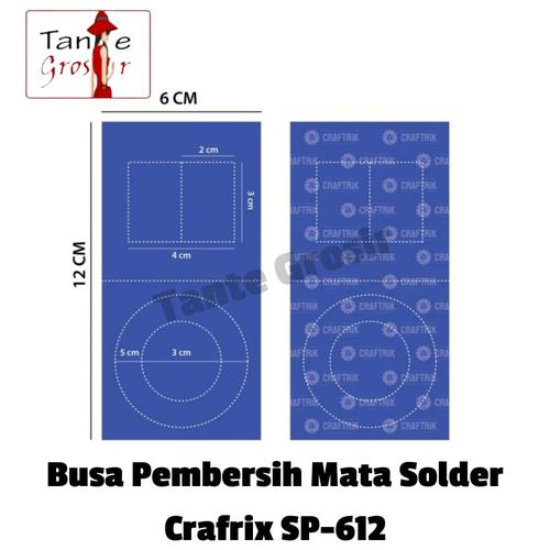 Jual BUSA PEMBERSIH MATA SOLDER CRAFTRIK SP-612 SPONS TIP CLEANER ...