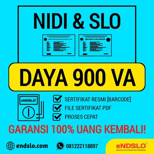 Jual NIDI SLO SATU PAKET - DAYA 900 VA UNTUK PASANG BARU & TAMBAH DAYA ...