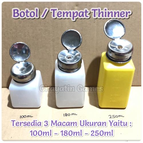 Jual Macam macam Ukuran Botol / Tempat Thinner Order Sesuai Varian ...