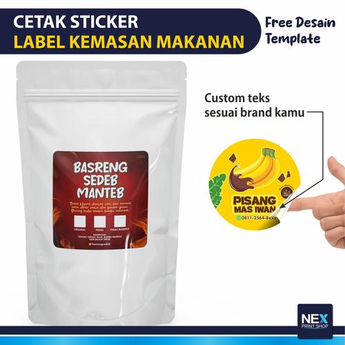Jual Sticker / Label Produk Makanan - 2,5x2,5 cm - Kota Tangerang ...