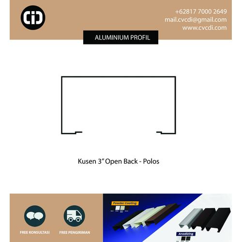 Jual Kusen Aluminium 3" Open Back Polos, & Profil-Profil Aluminium ...