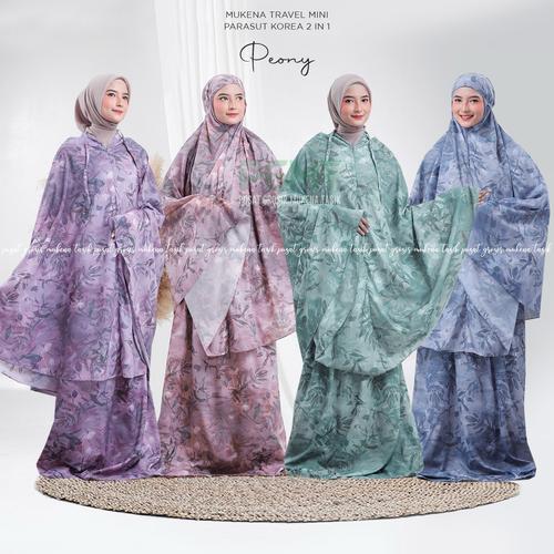Jual MUKENA MINI TRAVEL PARASUT KOREA MOTIF - CAMELIA LILAC - Kota ...