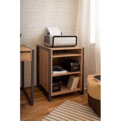 Jual Printer Stand - Meja Printer Kayu Jati Kombinasi Besi Hitam ...