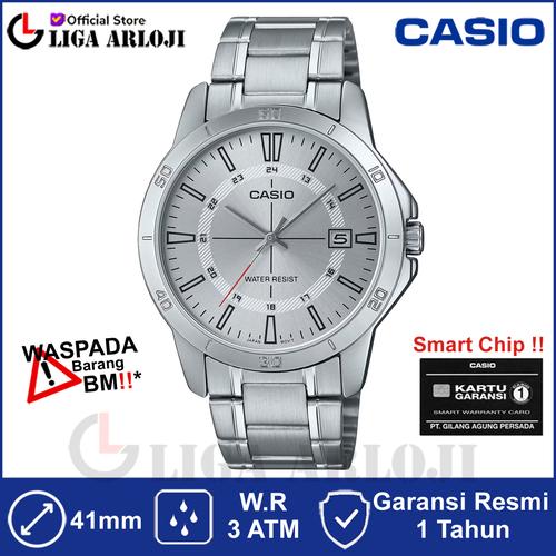 Promo CASIO MTP-V004D-7CUDF Jam Tangan Pria Analog Stainless MTPV004D ...