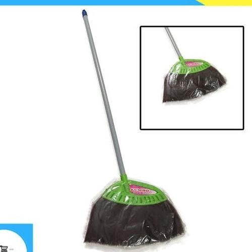 Promo Sapu Ijuk Hitam Gagang Kayu Kumbo Sapu Lantai Broom Floor Sapu ...