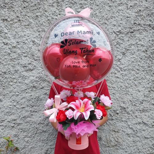 Promo Balon Buket Bunga Premium Medium Wisuda/UlangTahun/Grand Opening ...