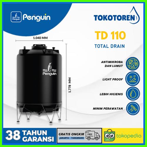 Jual TOREN / TANGKI AIR PENGUIN TD 110 / 1050 LITER GARANSI RESMI 18 ...