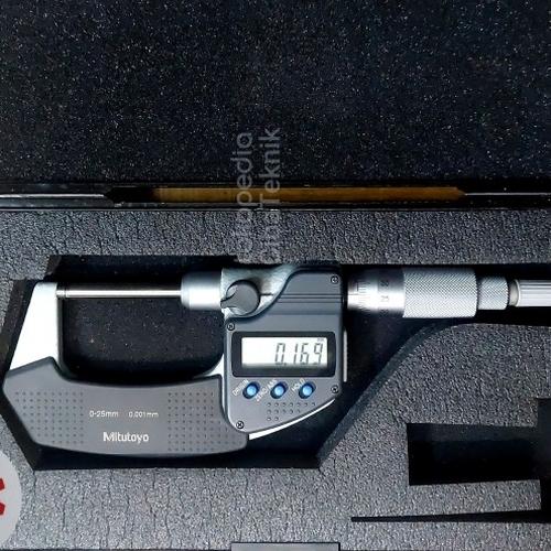 Jual OUTSIDE MICROMETER digital MITUTOYO 0-25mm 0,001mm 406-250-30 OMV ...