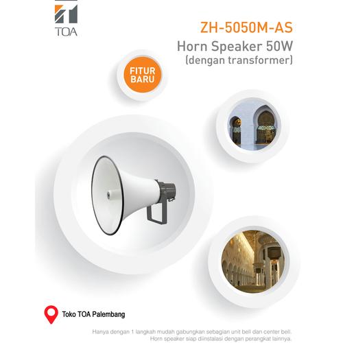 Jual ZH-5050M-AS Horn Speaker 50W with transformer TOA Corong 50 watt - Kota Palembang - duo ...