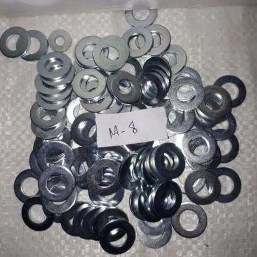 Jual Ring plat putih galvanis 8mm / ring plat m8 untuk baut diameter 8 ...