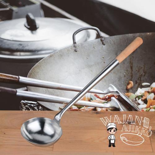 Jual Wok Hoak Iron Ladle Stir Fry Sendok Penggorengan Wok Chinese ...