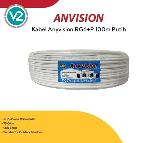 Jual Kabel CCTV RG6 + Power Anyvision 100 mtr - Kota Medan - V2-Tech ...