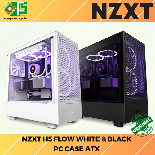 Jual NZXT H5 Flow White dan Black | Casing PC ATX Mid Tower - Putih ...