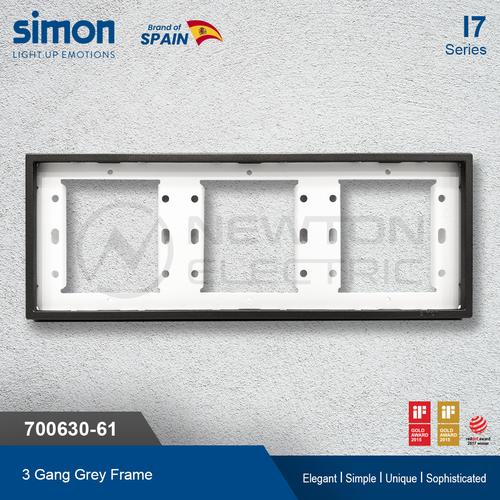 Jual Simon i7 Frame 3-Gang Warna Grey (Abu) - Jakarta Barat - Toko ...