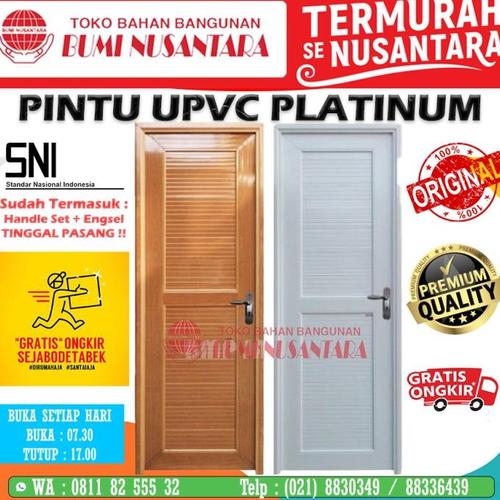 Jual Pintu PVC Tebal 2 PANEL PLATINUM Special Edition 70x200 PINTU UPVC - Packing Extra, BUKAAN ...