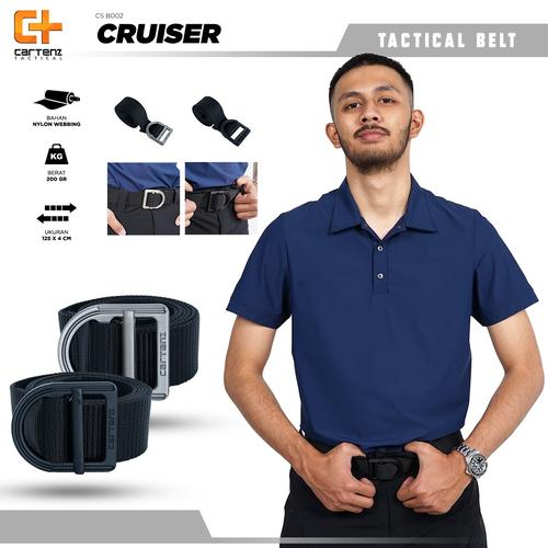 Jual Ikat Pinggang Pria Cartenz Tactical Cruiser - Hitam-Silver - Kab ...
