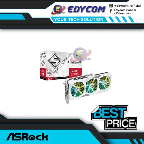 Jual ASRock Radeon RX 7700 XT Steel Legend OC 12GB GDDR6 Triple Fan ...