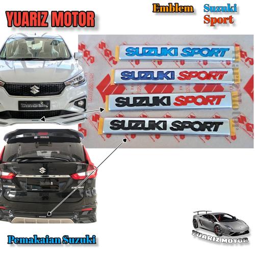 Promo Emblem SUZUKI SPORT original asli/ Tulisan Merk Logo Suzuki Sport ...