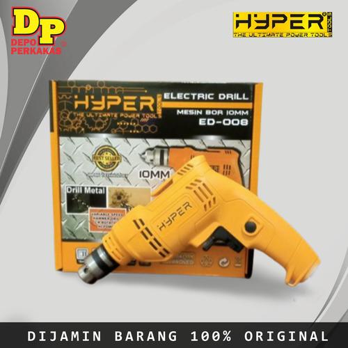 Jual MESIN BOR Impact Drill Listrik Bor Besi Kayu Tangan 10mm HYPER ...