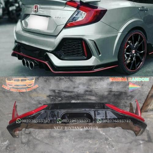 Jual Bodykit belakang honda civic turbo type R hatchback plastik abs ...