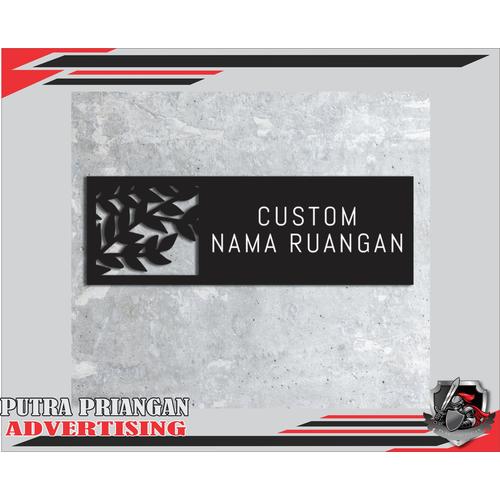 Jual Custom Nama Ruangan Signage Akrilik Sign Board Acrylic Papan Daun ...