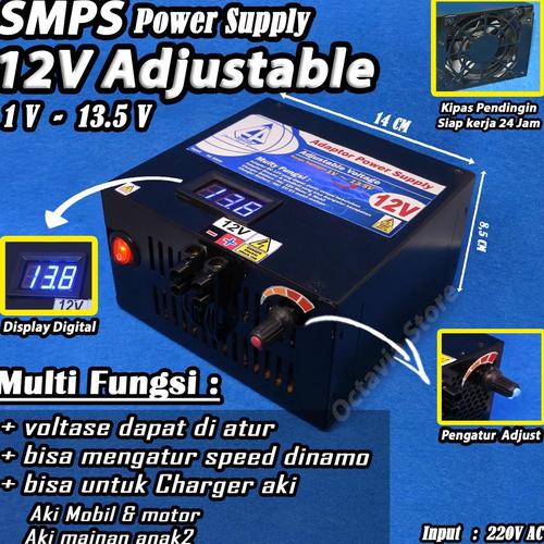 Jual New SMPS Power Supply 12V Adjustable dengan di lengkapi Display - 12V Adjustable - Kota ...