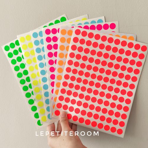 Jual STIKER DOT WARNA WARNI / STIKER BULAT WARNA / STIKER LABEL BULAT ...
