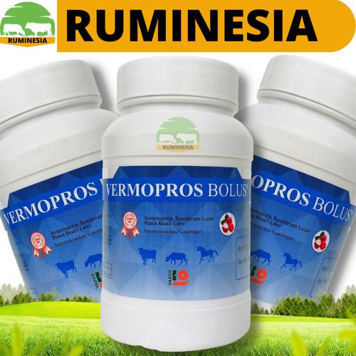 Jual VERMOPROS BOLUS 1 POT (42 Bolus) - Obat Cacing Hewan Sapi Dan ...