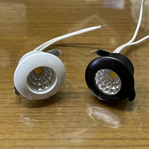 Jual Downlight led mini 1watt 3000k 220v / mini downlight lemari ...