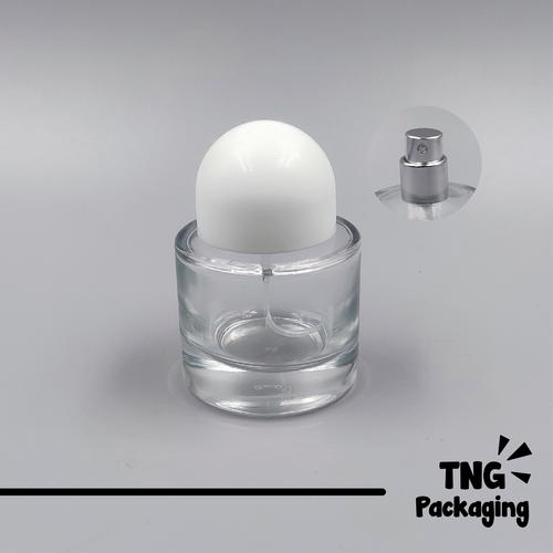 Jual Botol Spray Kaca 30ml Botol Parfum Tutup Putih Bulat 30 ml ...